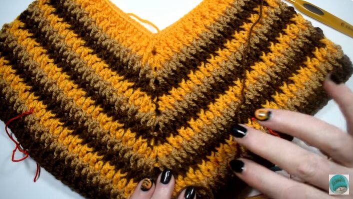MODELO DE PONCHO PARA MUJER A CROCHET - TEJIDO A CROCHET